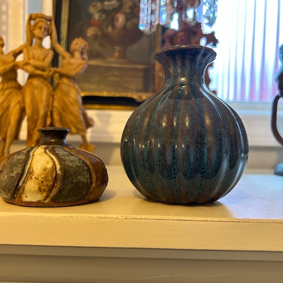 Vintage | Accents | Vintage Art Pottery Vases Small Pottery Vases ...